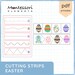 EASTER Cutting Strips, Easter Theme, Homeschool, Practical Life ...