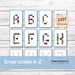 SNAP CUBES ALPHABETS A-Z, Montessori Phonics, Alphabet Game, Fine Motor ...