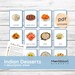INDIAN DESSERTS Montessori Cards, Three Part Card, Nomenclature Cards ...