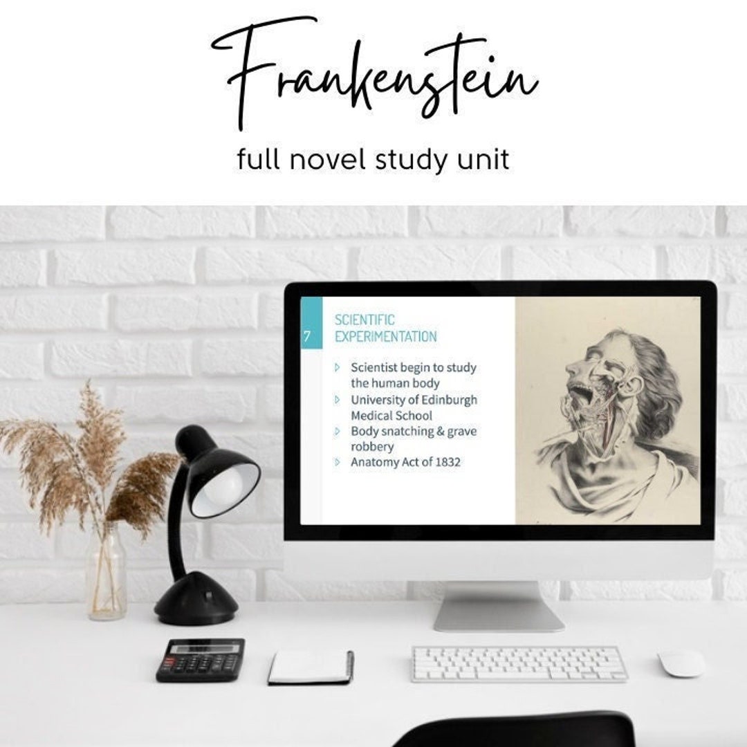 Frankenstein Novel Study Full Unit - Etsy