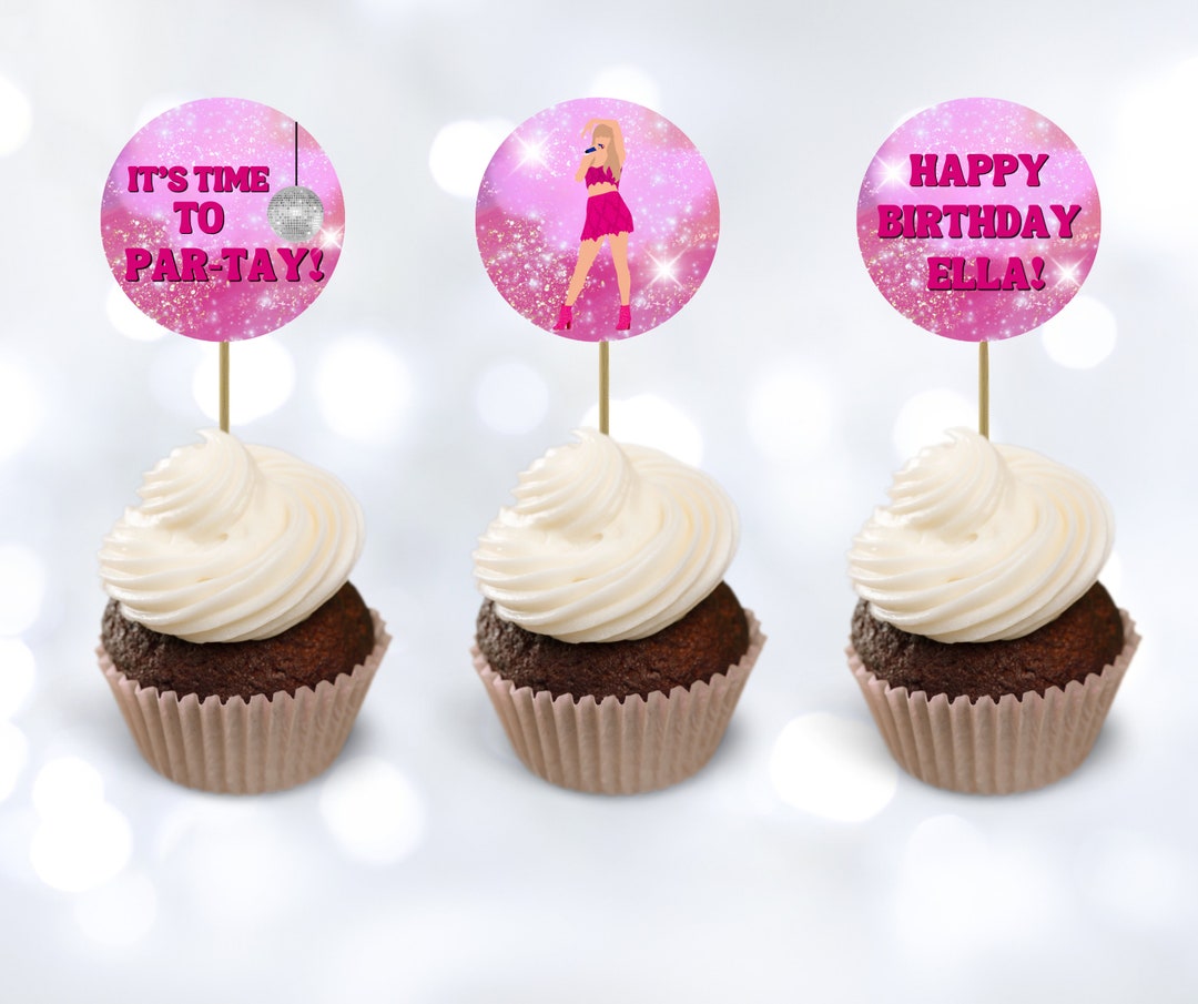 Printable Taylor Swift Cupcake Toppers Eras Birthday Party in My ...