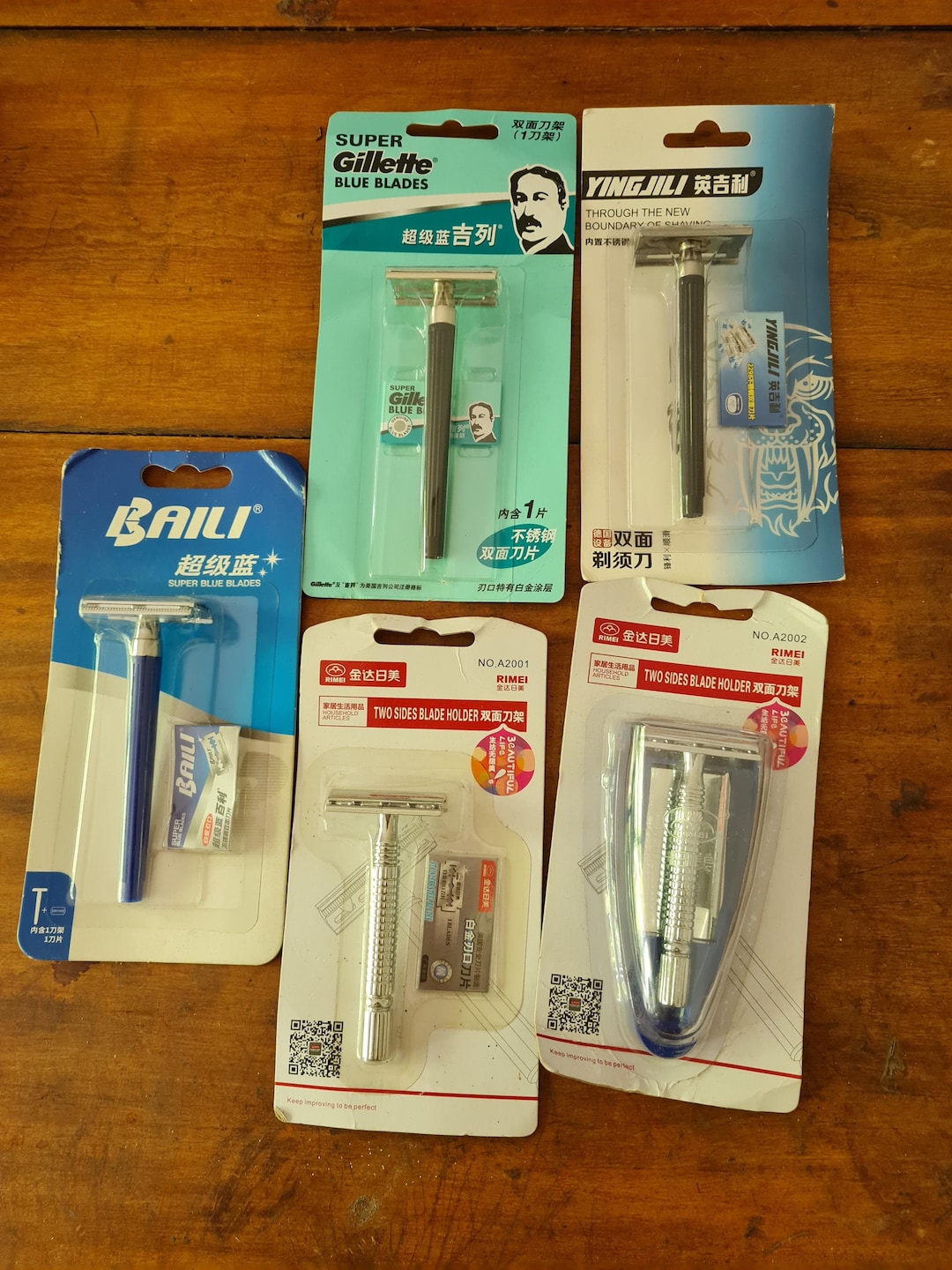 Very High Quality Gillette Blue, Rimei, Yingjili and Baili Three Piece ...