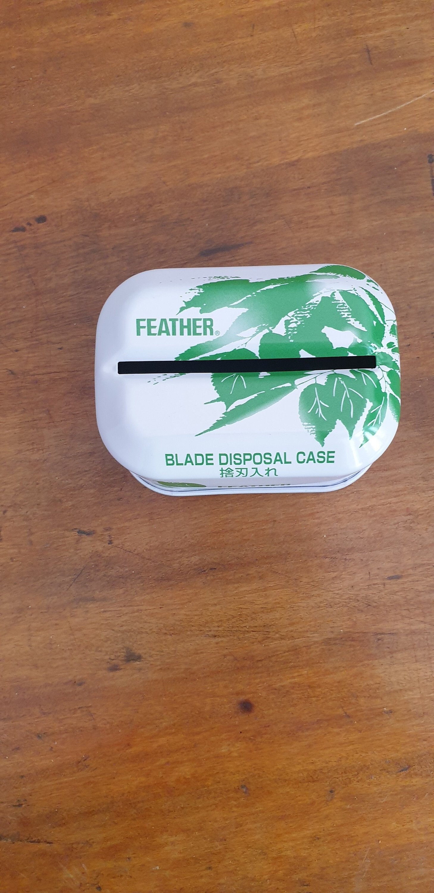 Feather Japanese Made TTO Razor and Blades Disposal Box - Etsy