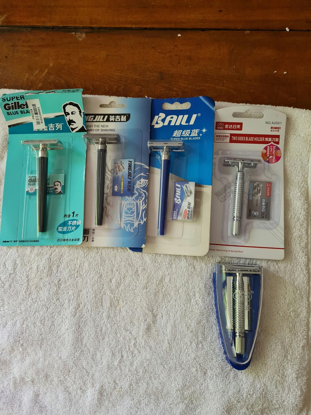 Super Gillette, Rimei and Yinjily Three Piece Safety Razors, 1-8 ...