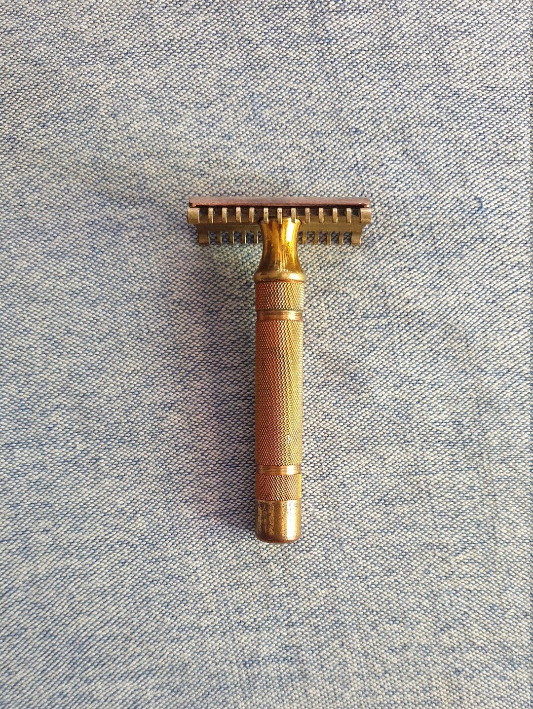 Vintage 1930's Gillette Bostonian Gold Plated Three Piece Safety Razor ...
