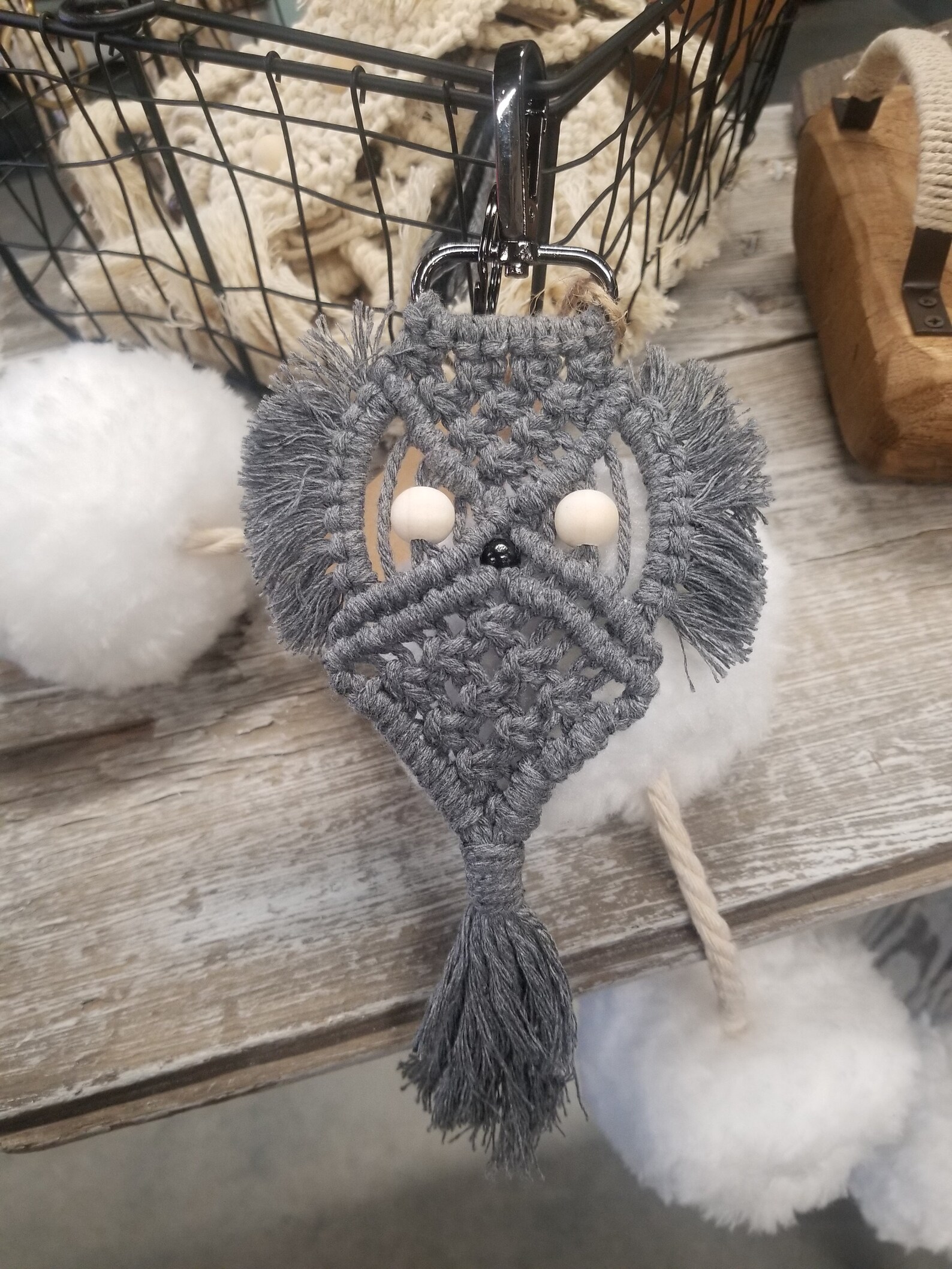 Handmade Macrame Owl Keychains/purse or Backpack Charms/car - Etsy