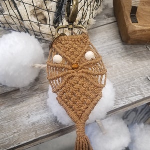 Handmade Macrame Owl Keychains/purse or Backpack Charms/car - Etsy