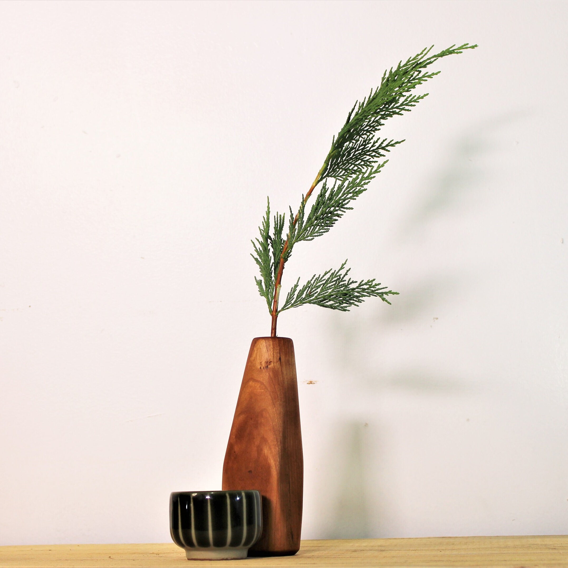Bud Vase Sculpted From Cherry Wood Single Flower Stem Vase - Etsy