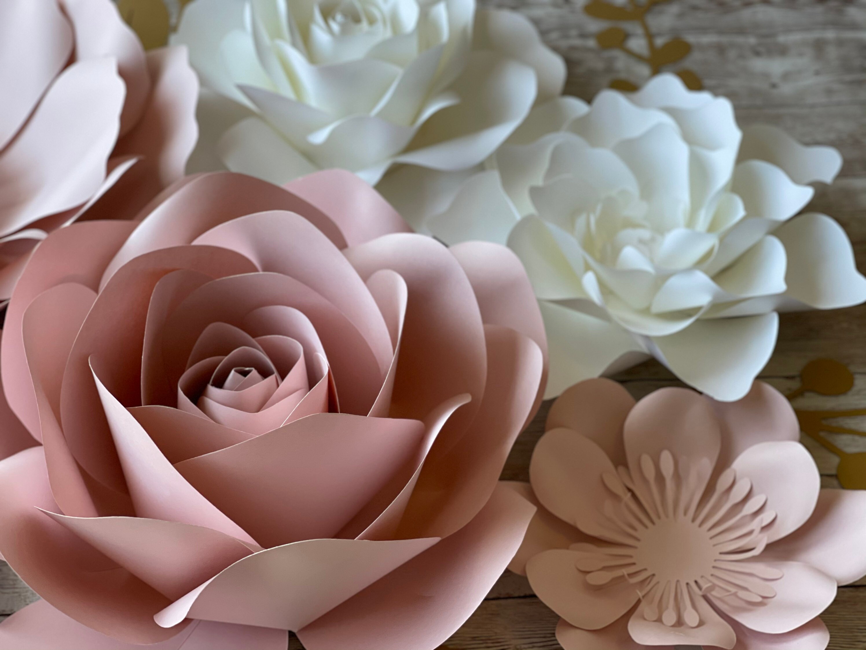 Large Paper Flower Set Floral Nursery - Etsy