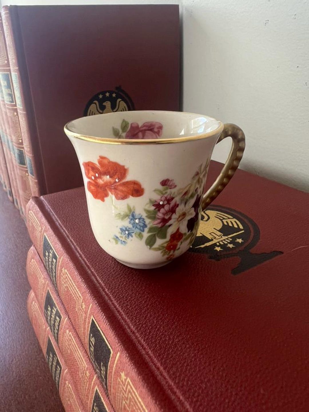 Vintage Mini Floral Fine China Cup – Delicate and Charming Collectible ...