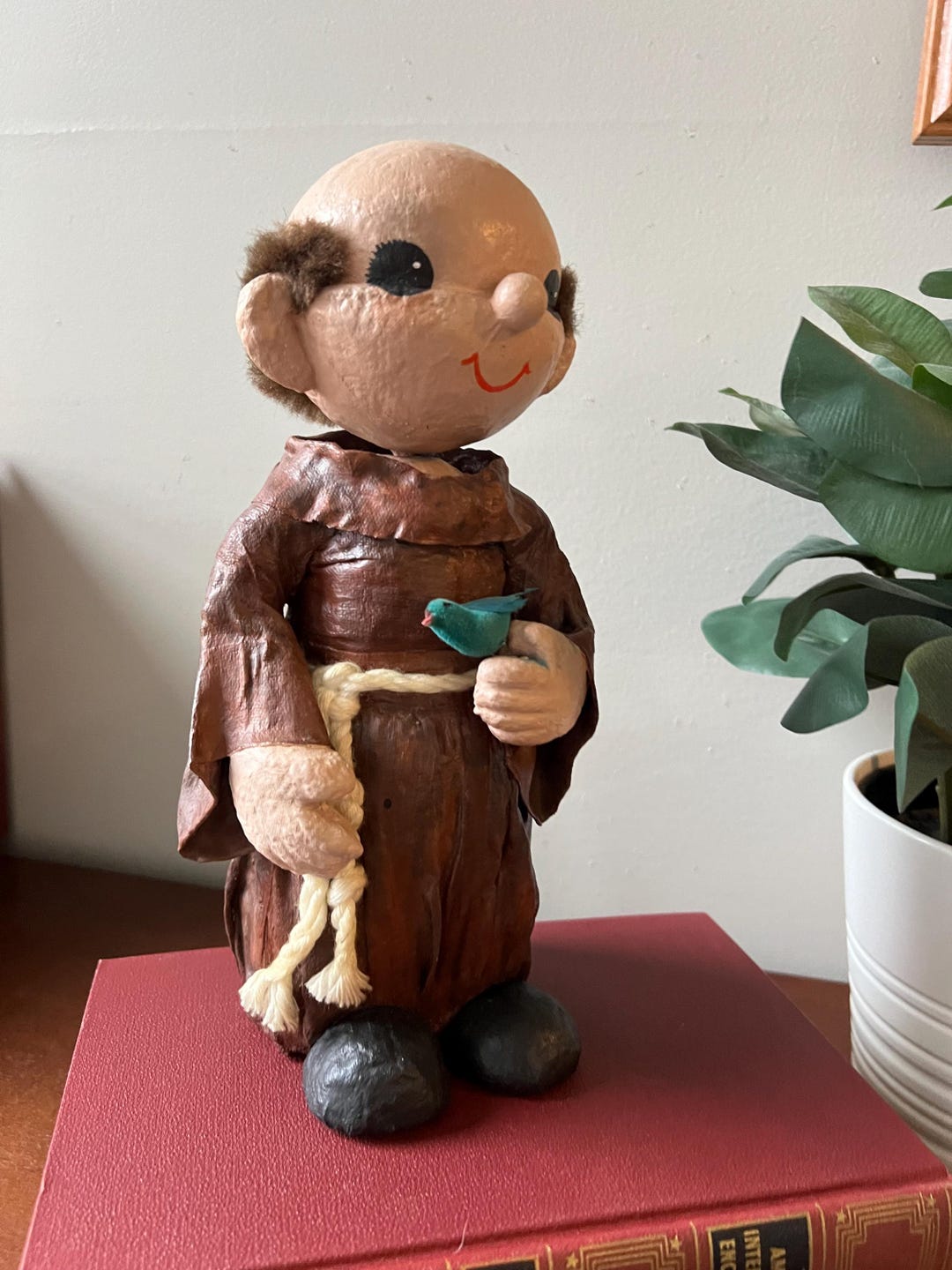 Handmade Paper Mache Monk Sculpture – One-of-a-kind Christmas Decor - Etsy