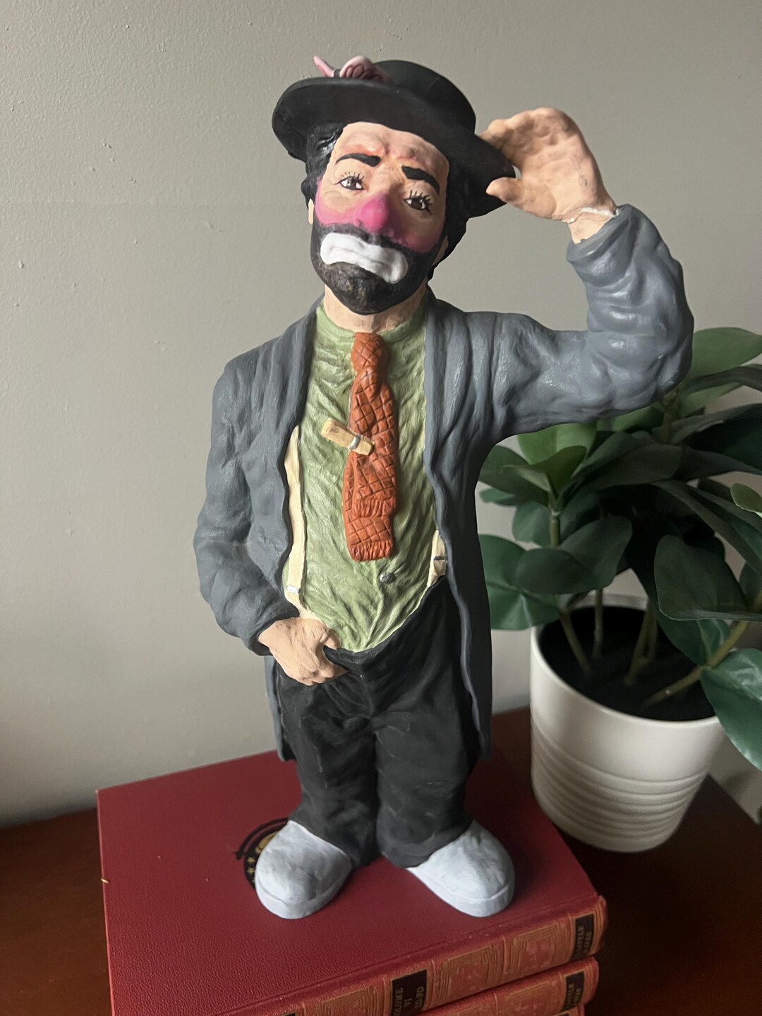 Vintage Sad Clown Statue - Emmett Kelly Jr. Style - Etsy
