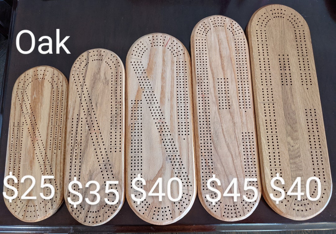 Oak Cribbage Board - Etsy