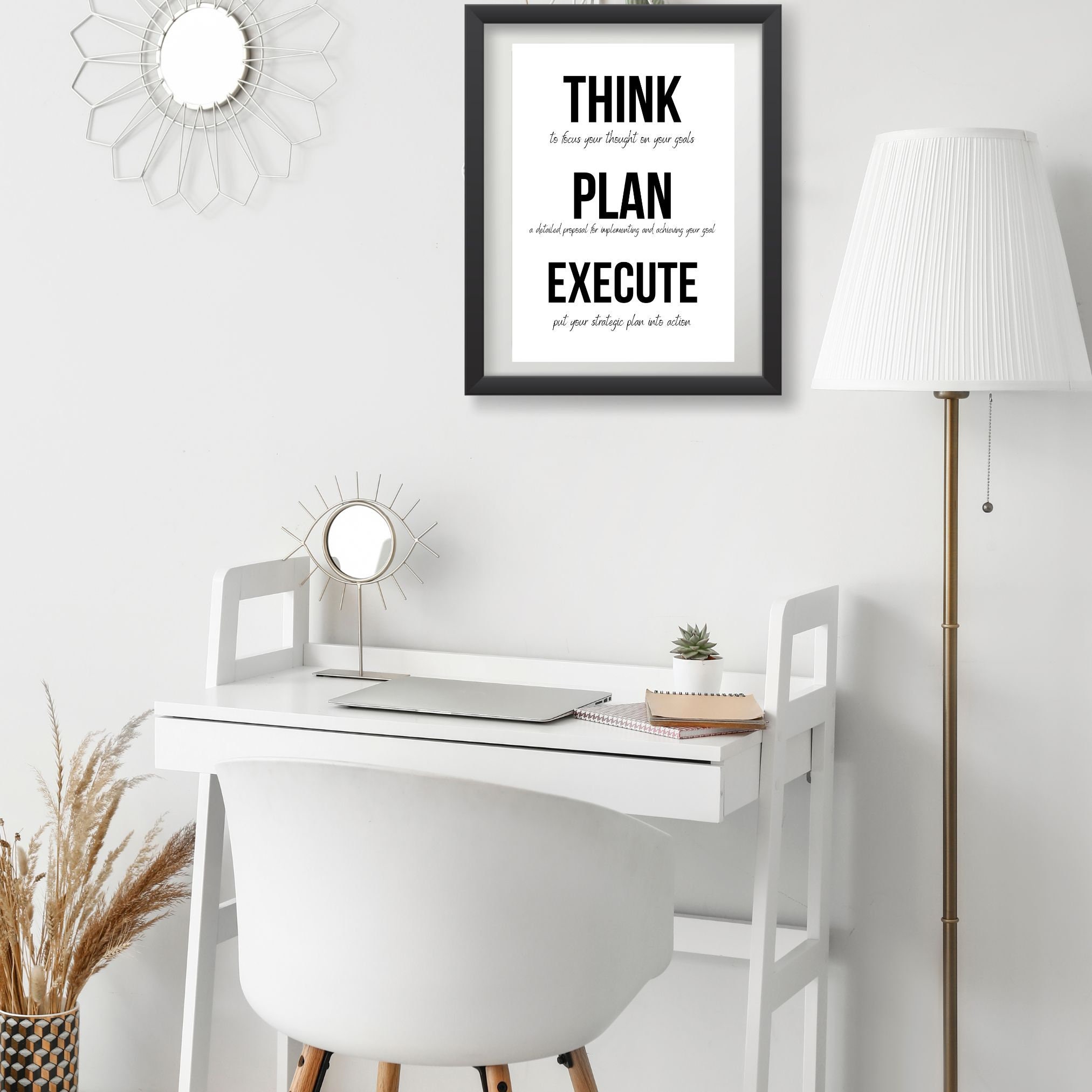 Think, Plan, Execute Printable Wall Art (digital Download) Motivational ... Think, Plan, Execute Printable Wall Art (digital Download) Motivational ...