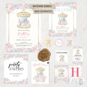 Carousel Rainbow Juice Label, Printable Capri Sun Label, Digital ...