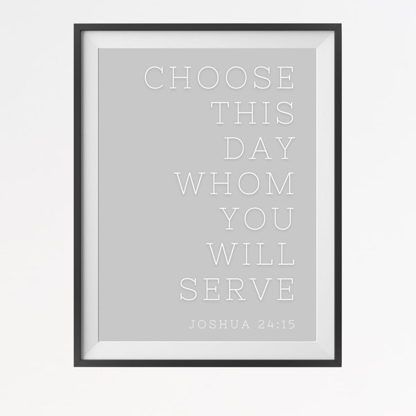 Whom You Will Serve - Etsy