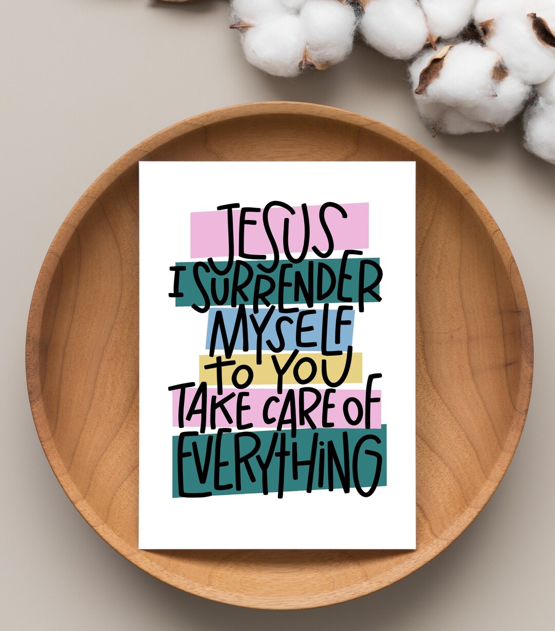 Jesus I Surrender Myself to You | Printable Instant Digital Download - Etsy