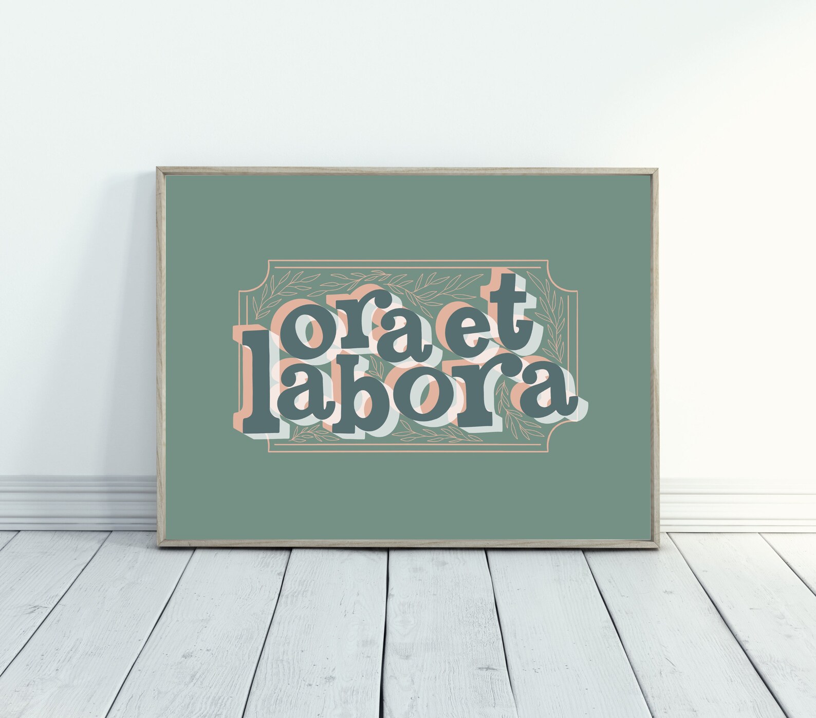 Ora Et Labora | Pray and Work | Printable Instant Digital Download - Etsy