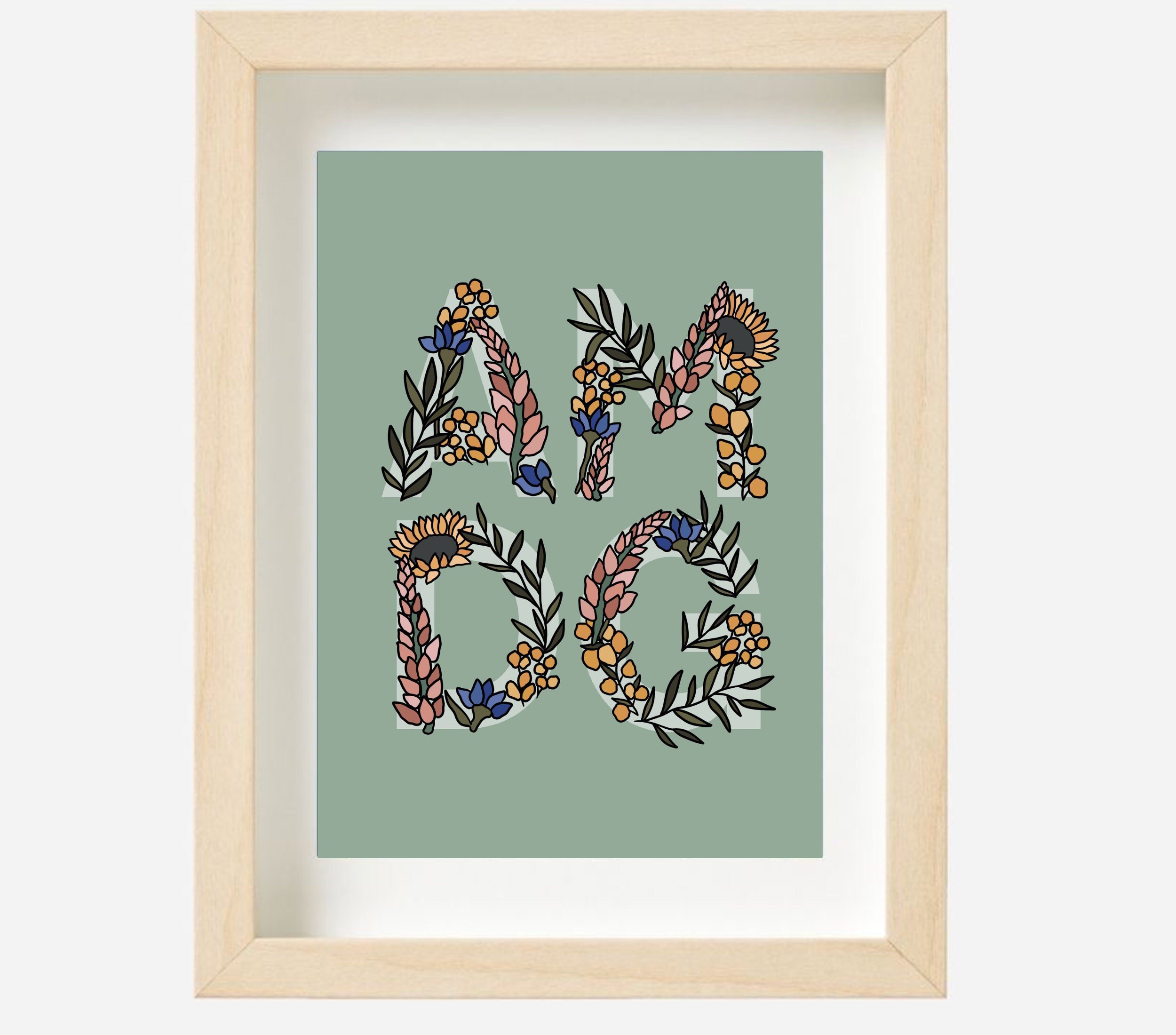 AMDG | Printable Instant Digital Download