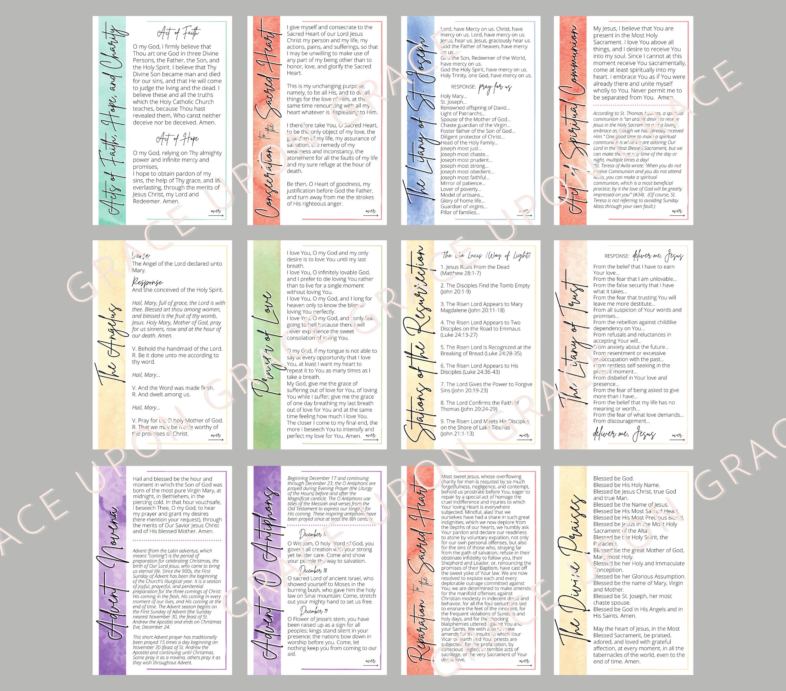 Paquete de tarjetas de oración / tarjeta de oración de descuento ...