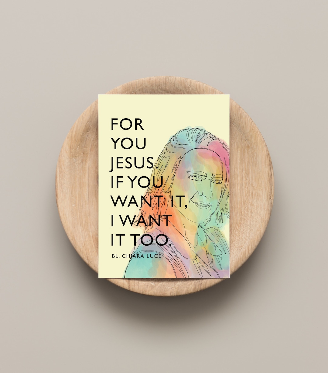 For You Jesus | Bl. Chiara Luce Badano | Printable Instant Digital ...