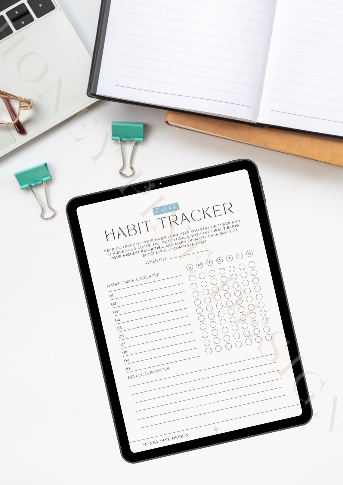 7 Day Habit Tracker | Digital Download/printable | Goodnotes | Digital ...