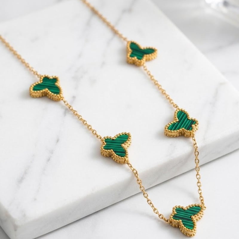 Five Butterfly Necklace - Etsy