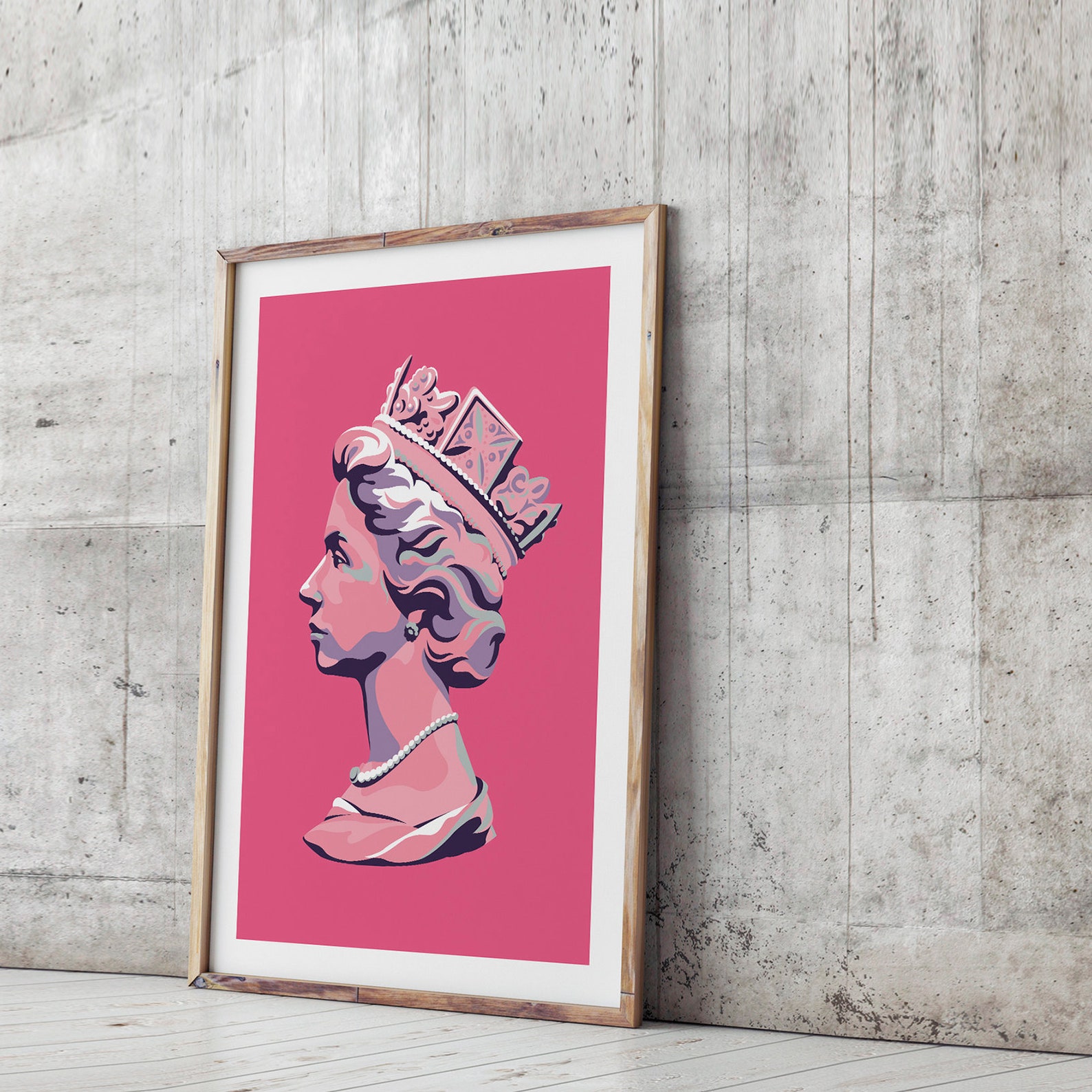 Queen Elizabeth Print Queen Elizabethroyals Art Portrait - Etsy