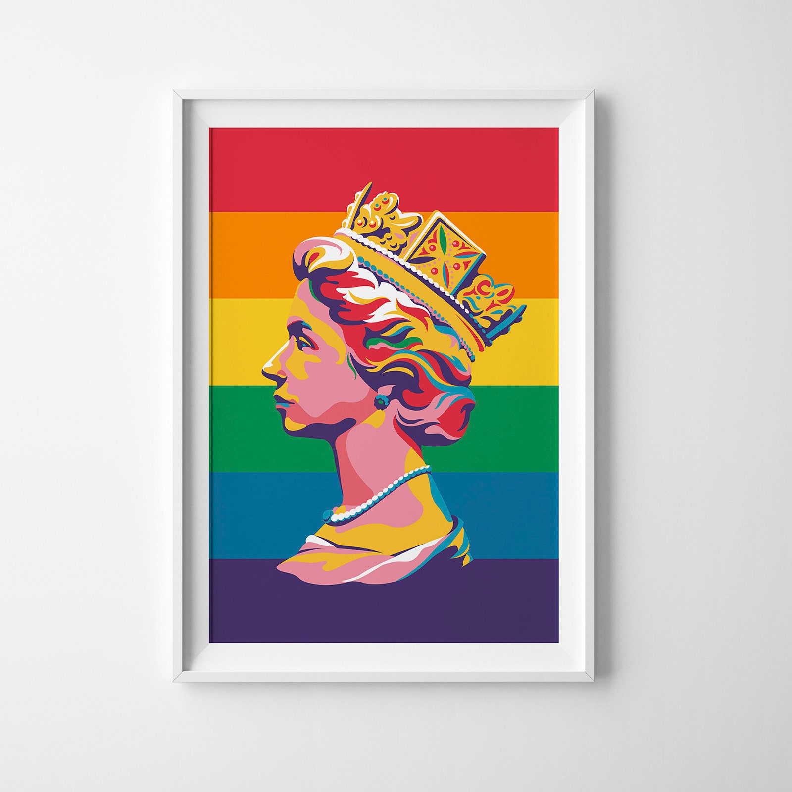 Queen Elizabeth Print, Royal Family, Queen Poster sold by Mandla | SKU ...