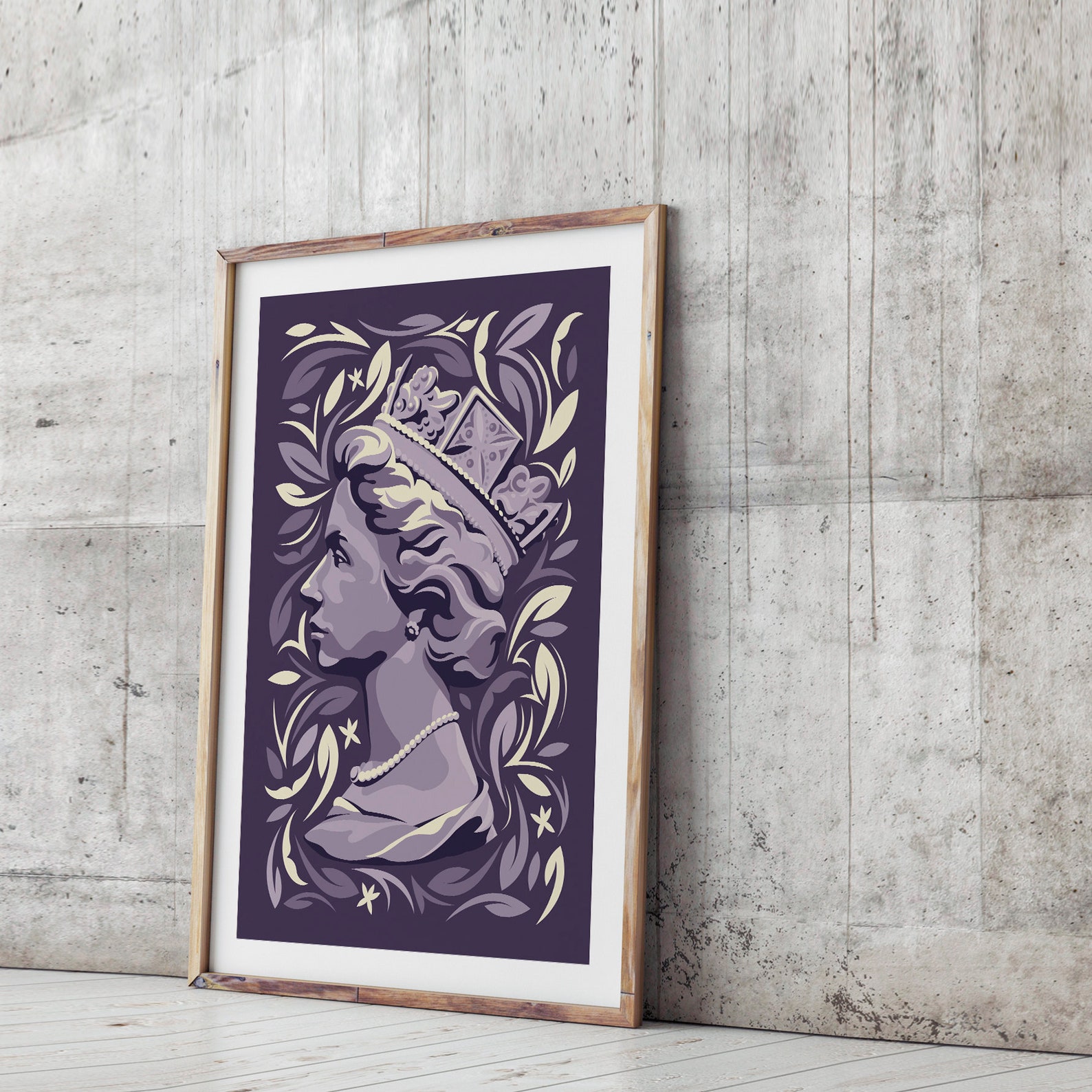 Queen Elizabeth Print Royal Family Art Queen Poster Queen - Etsy