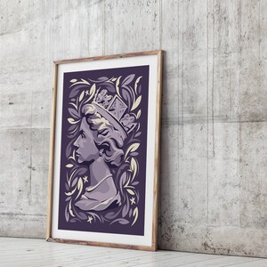 Queen Elizabeth Print, Royal Family Art, Queen Poster, Queen Elizabeth ...