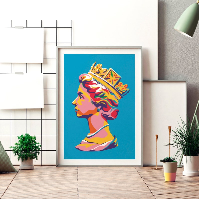 Queen Elizabeth Print Royal Family Queen Poster Queen - Etsy