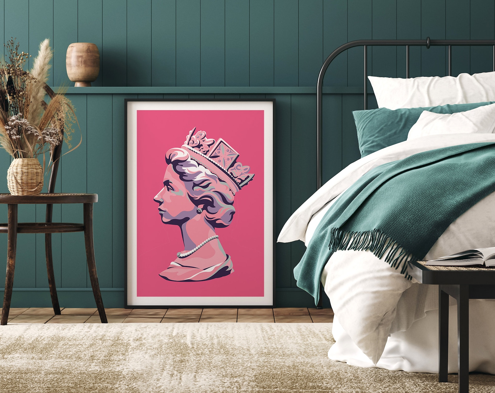 Queen Elizabeth Print Queen Elizabethroyals Art Portrait | Etsy