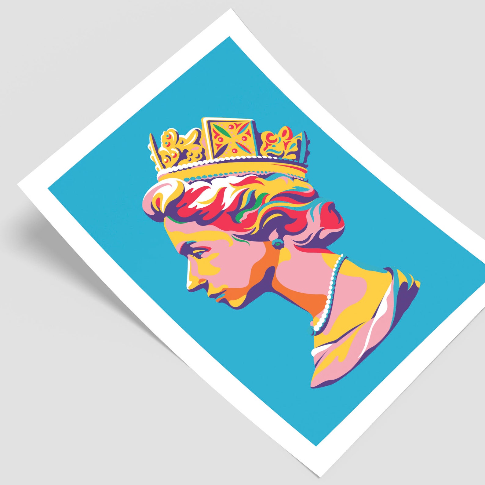 Queen Elizabeth Print Royal Family Queen Poster Queen - Etsy