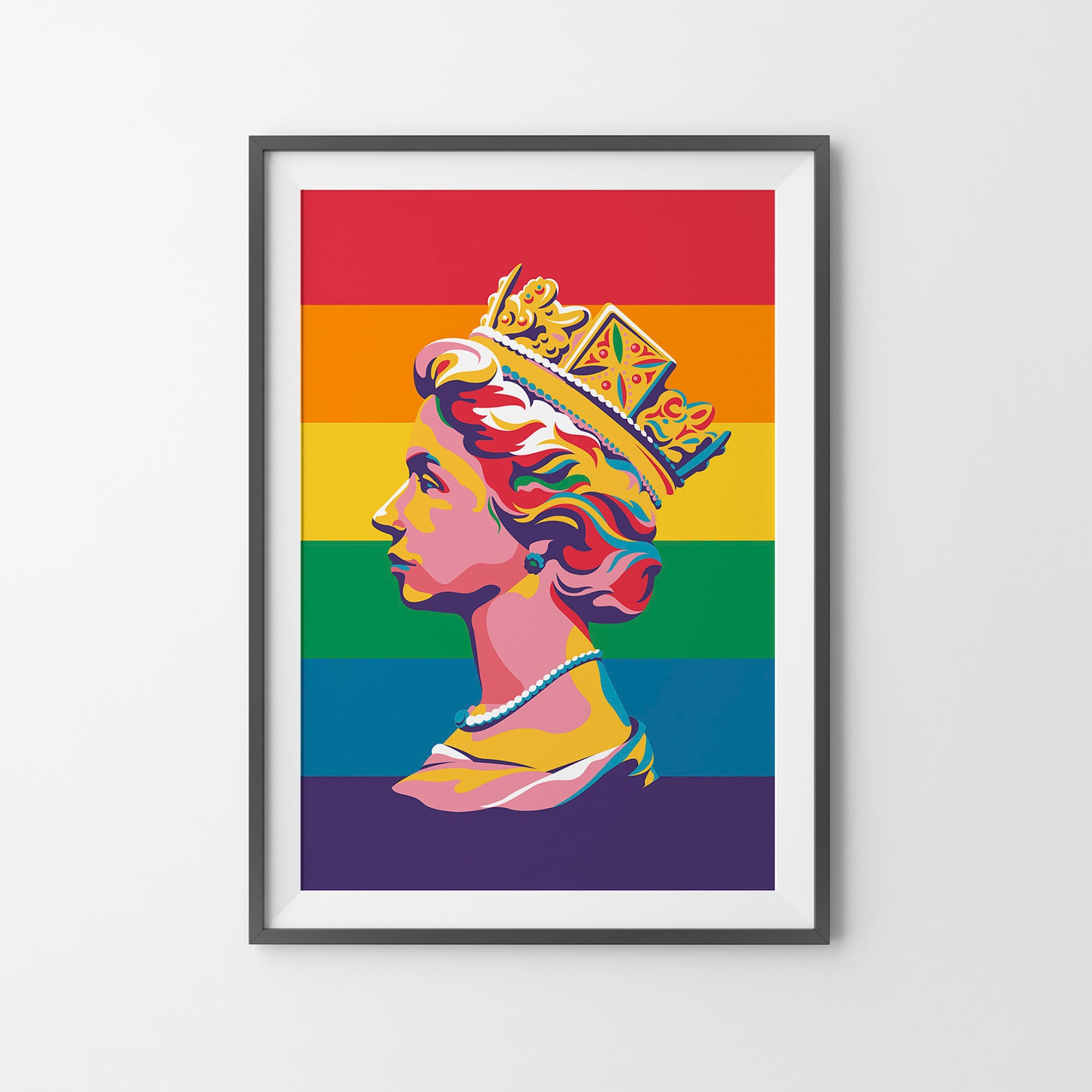 Queen Elizabeth Print, Royal Family, Queen Poster sold by Mandla | SKU ...