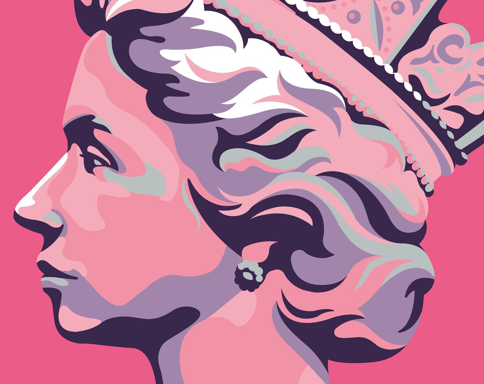 Queen Elizabeth Print Queen Elizabethroyals Art Portrait | Etsy