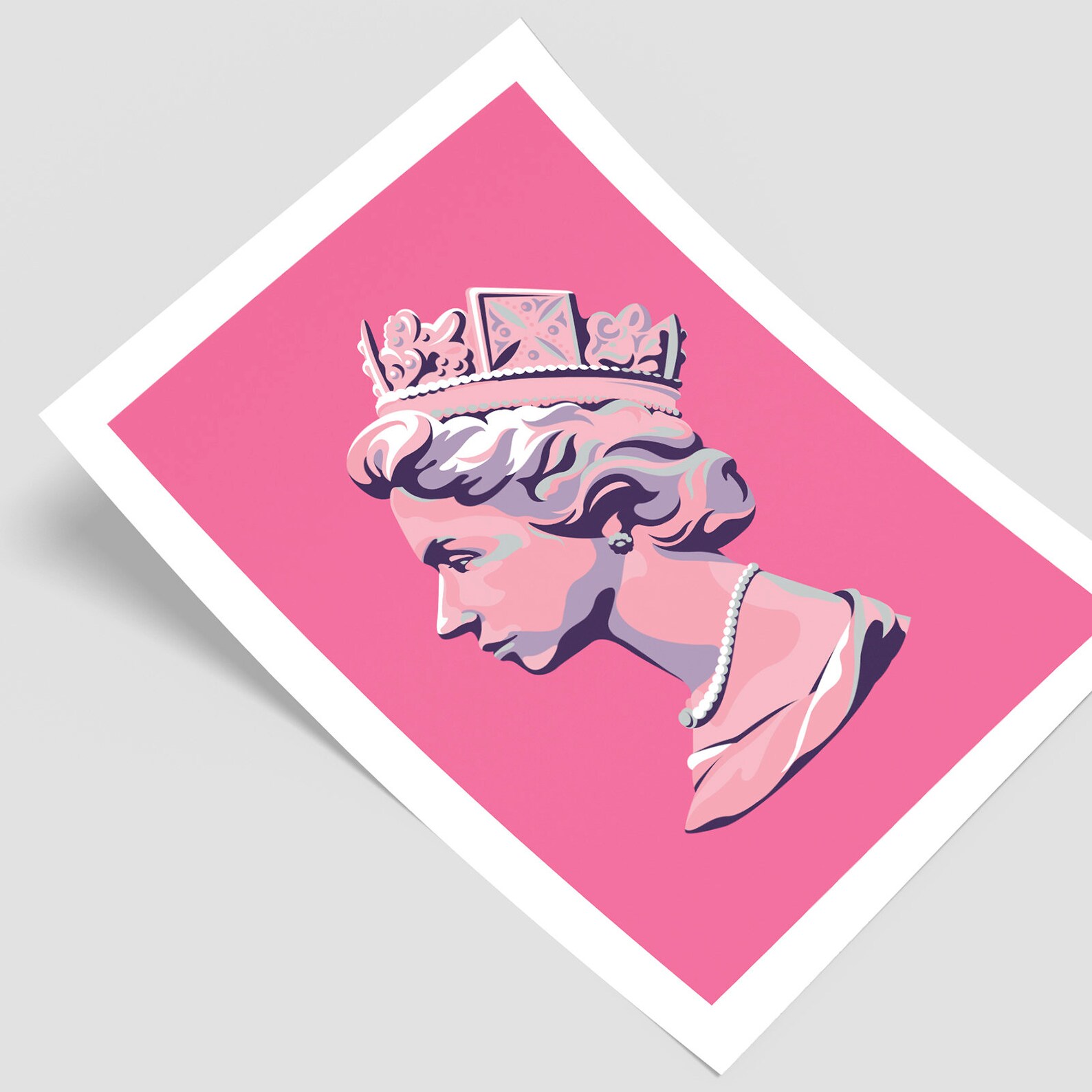 Queen Elizabeth Print Queen Elizabethroyals Art Portrait - Etsy