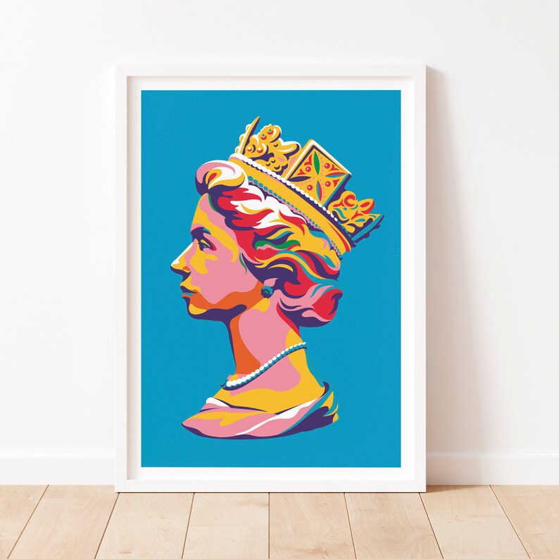 Queen Elizabeth Print Royal Family Queen Poster Queen - Etsy