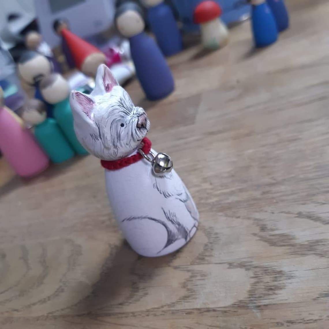 Hand Painted Custom Pet Dog Peg Doll - Etsy