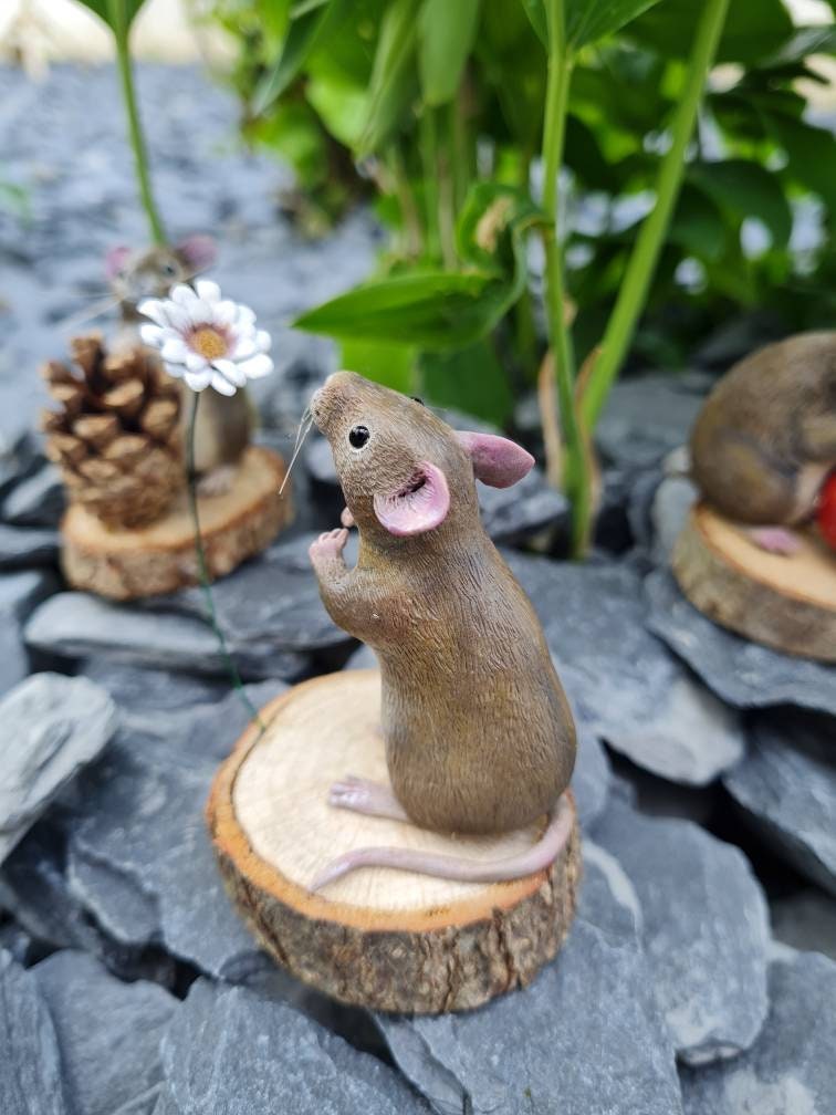 Polymer Clay Miniature Mouse Sculpey Collectable Hand Made - Etsy UK