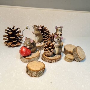Polymer Clay Miniature Mouse Sculpey Collectable Hand Made Unique Model ...