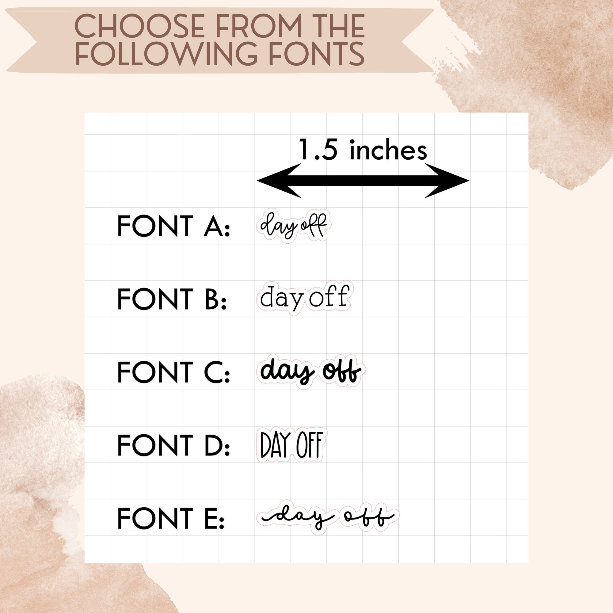 S-006 DAY OFF SCRIPTS Planner Stickers Erin Condren - Etsy UK