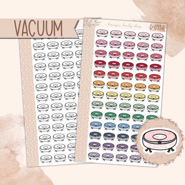 Robot Vacuum Sticker - Etsy