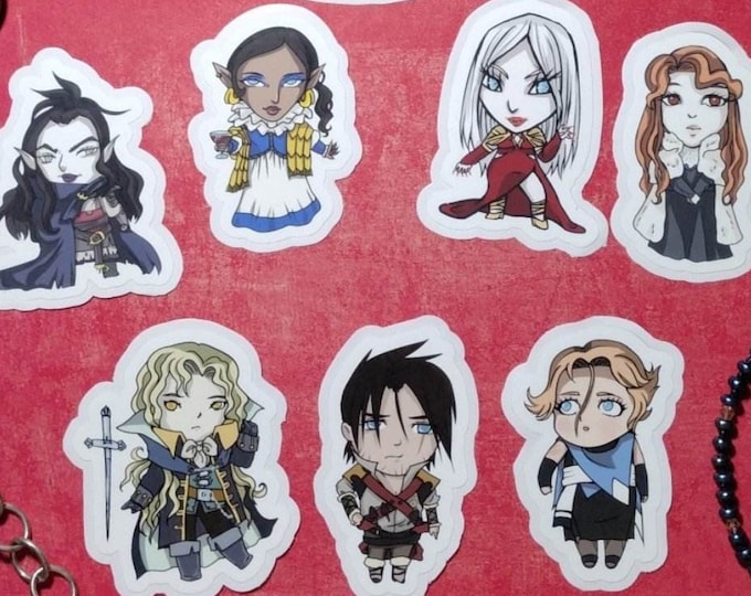 Castlevania Chibi Stickers - Etsy