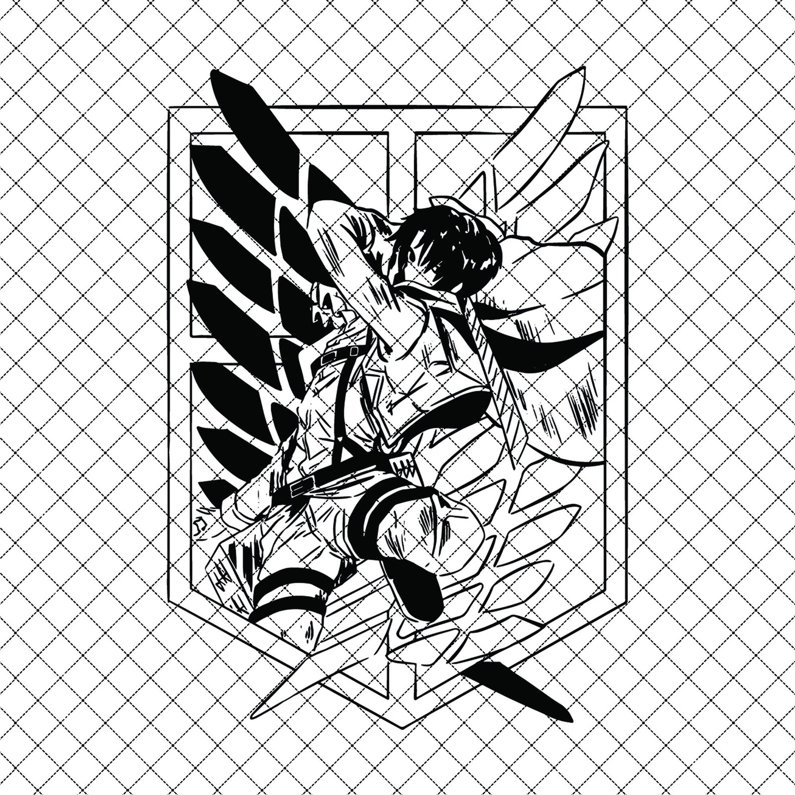 Levi Attack On Titan Svg Attack on titan Svg Attack on titan | Etsy