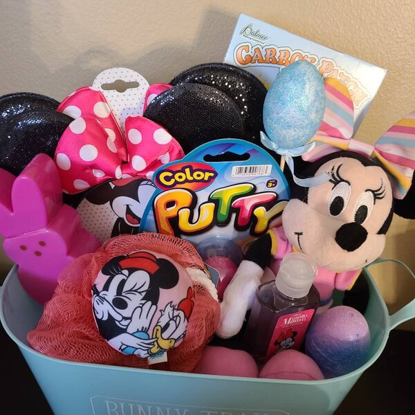 Minnie Mouse Basket - Etsy