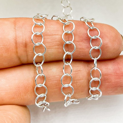 925 Solid Sterling Silver Chain Bulk Tiny Small Round Link - Etsy