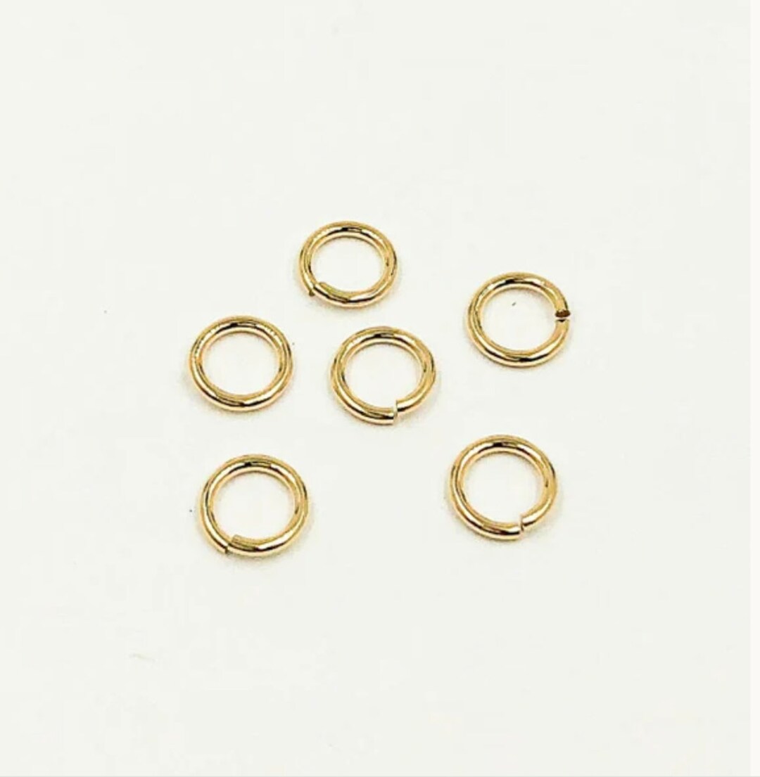 4mm 22ga Open 14k Gold Filled Jump Ring, Open Jump Ring Gold Bulk ...