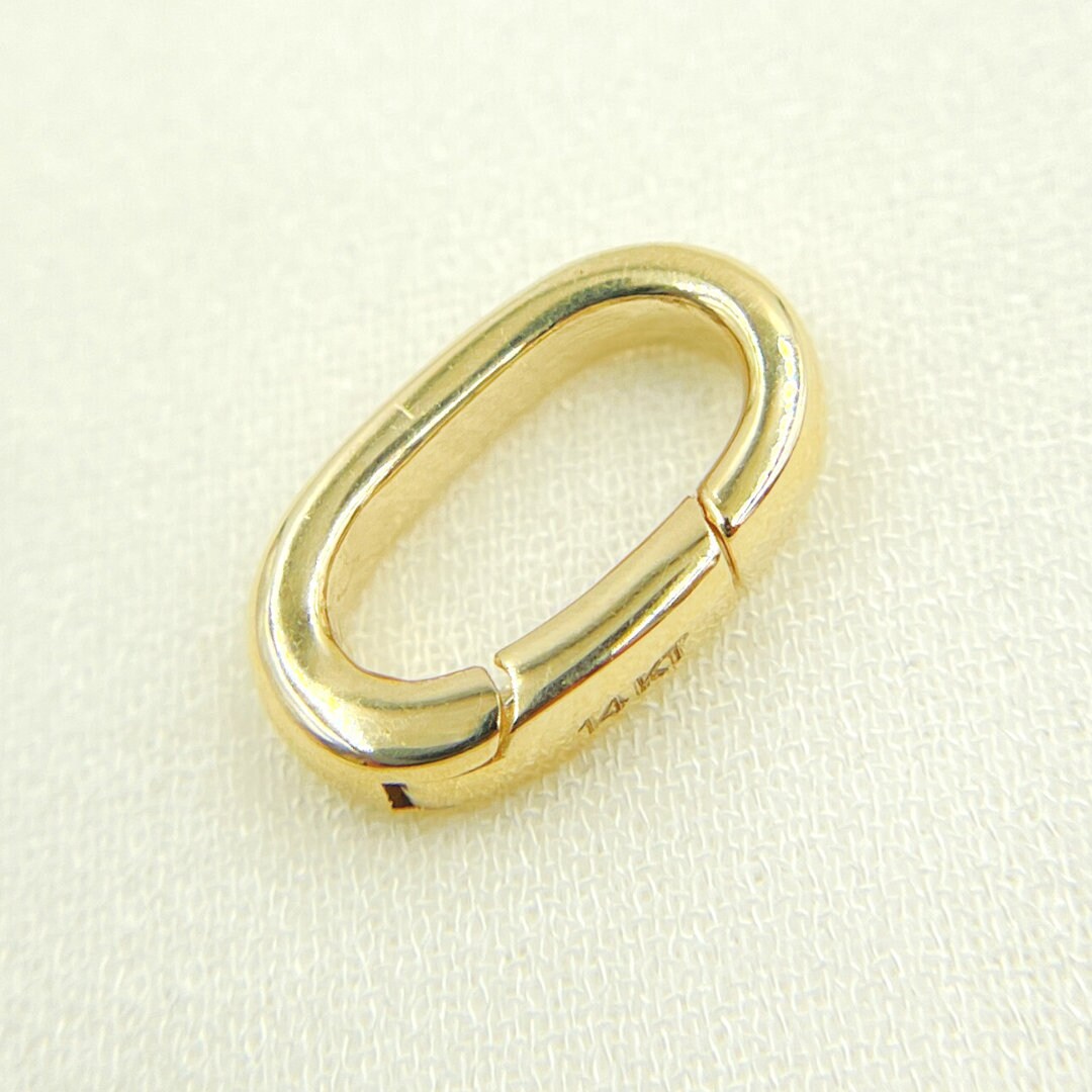 13x8mm 14K Solid Gold Oval Clasp, Oval Clasp Wholesale, Gold Oval Clasp ...