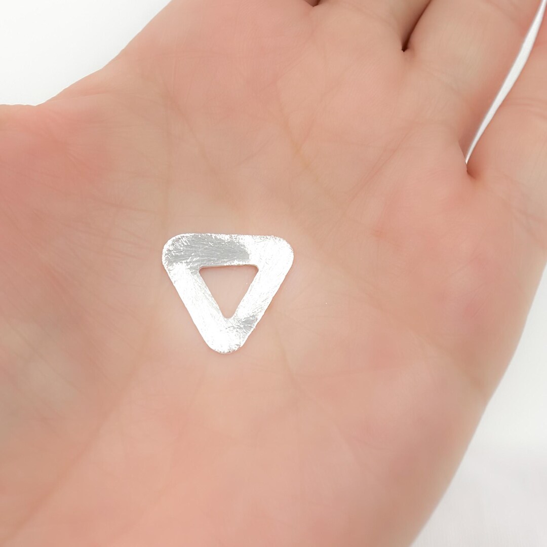 15mm 925 Sterling Silver Triangle Connector, Wholesale Findings Supply ...